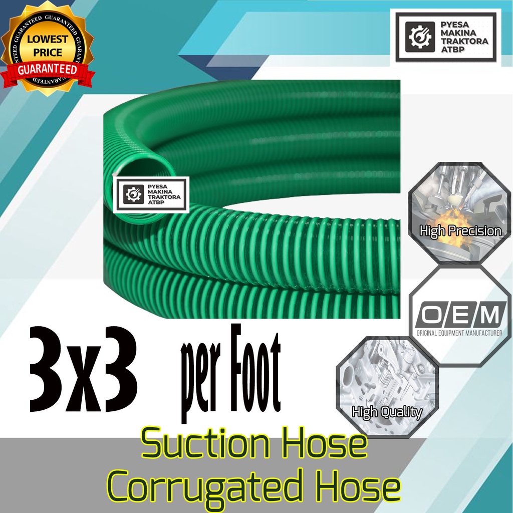 3" inches Suction Hose / Flexible Hose , Corrugated Hose for 3 inches Water Pump | Shopee ...