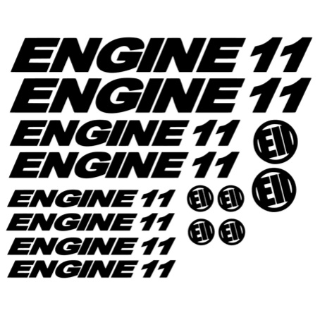 engine 11 mtb frame design set vinyl cutout stickers | Shopee Philippines