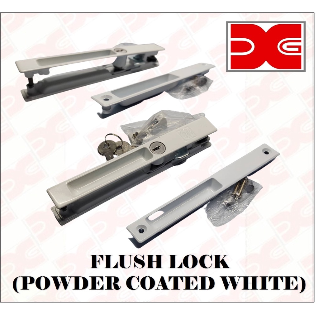 FLUSH LOCK FOR ALUMINUM SLIDING DOORS / WINDOWS (UNICORN) | Shopee ...