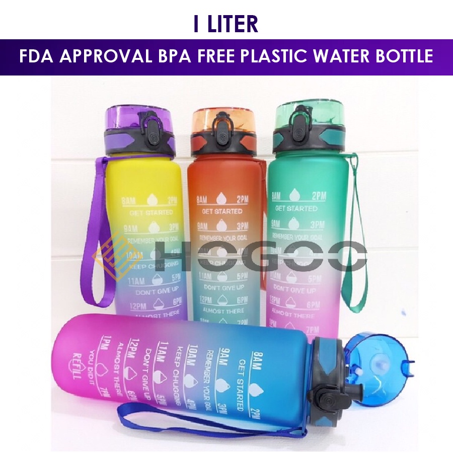 1 LITER MINI VIRAL DRINKING BOTTLE MOTIVATIONAL GRADATION KOREAN BOTTLE ...