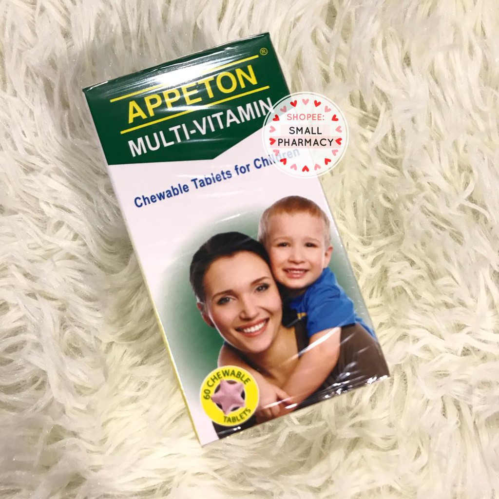 Appeton Multivitamin Chewable tablets for Children 60's 411019 | Shopee ...