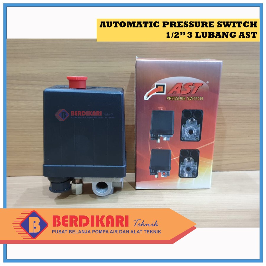 Automatic Compressor 4 Holes AST - Air Pressure Switch 4 Way | Shopee ...