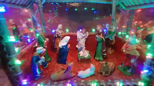 Christmas Belen Decor w/ Light - Nativity Set | Shopee Philippines