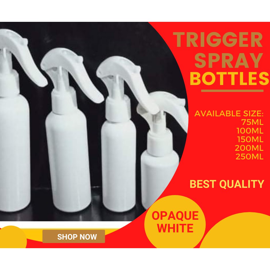 alcohol trigger spray white Bottles with white trigger spray 75ml,100ml ...