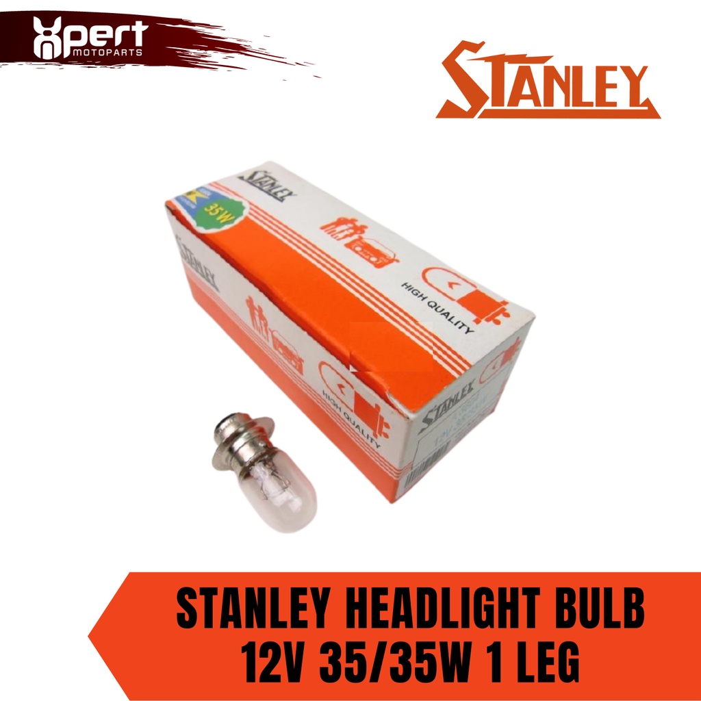STANLEY HEADLIGHT BULB 12V 35/35W 1 LEG T19 (PER PIECE) | Shopee ...
