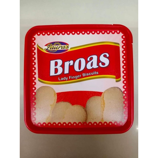 350g Laura's Broas Lady Finger Biscuits Pasalubong Treats | Shopee ...