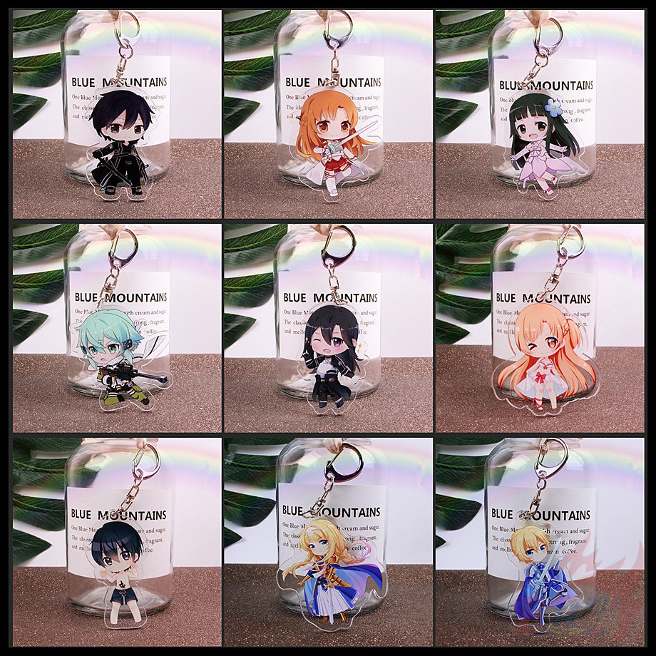 Sword Art Online - SAO Keychains - Series 01 ：9 Styles 1Pc Anime ...