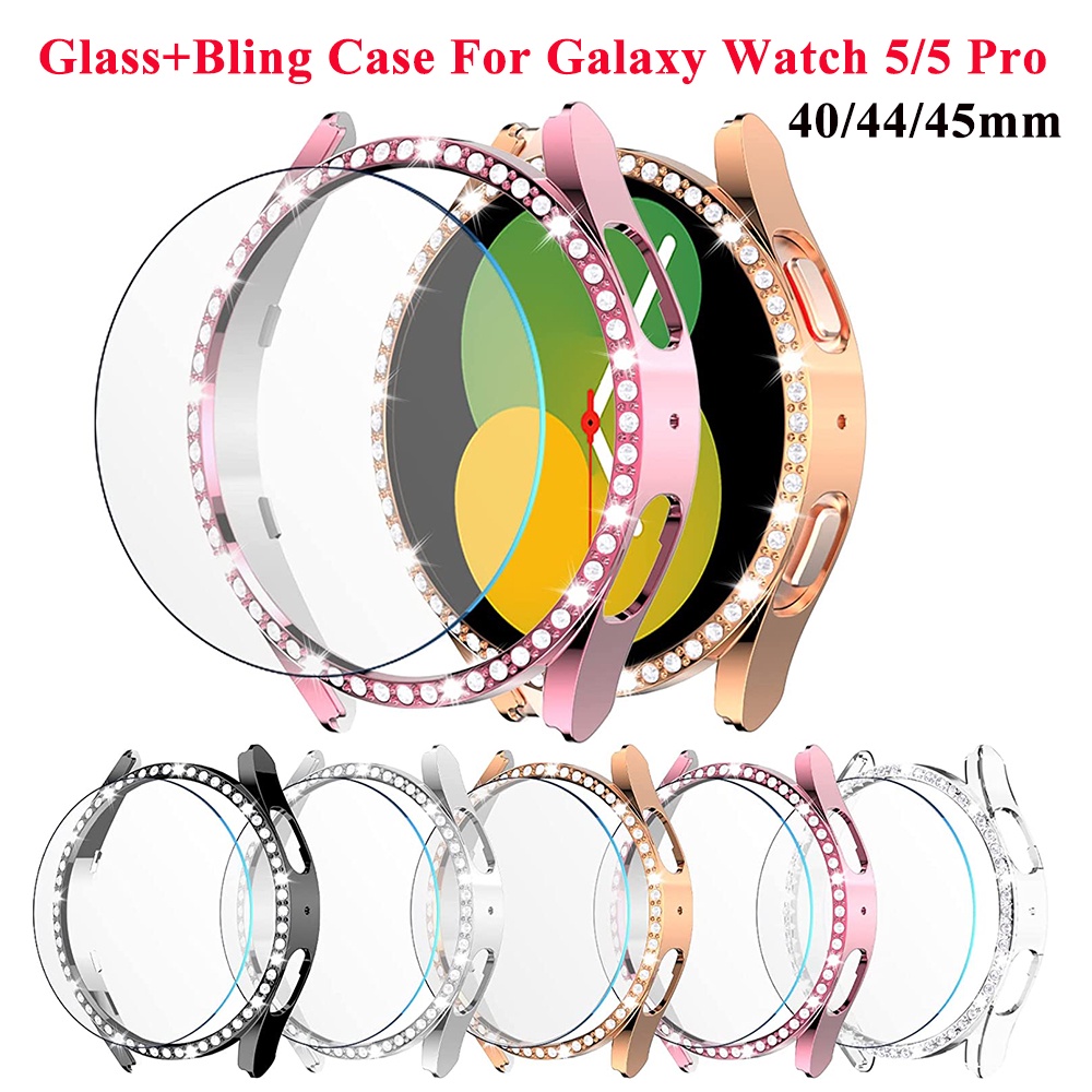 Bling Case and Screen Protector for Samsung Galaxy Watch 5 40mm 44mm PC ...