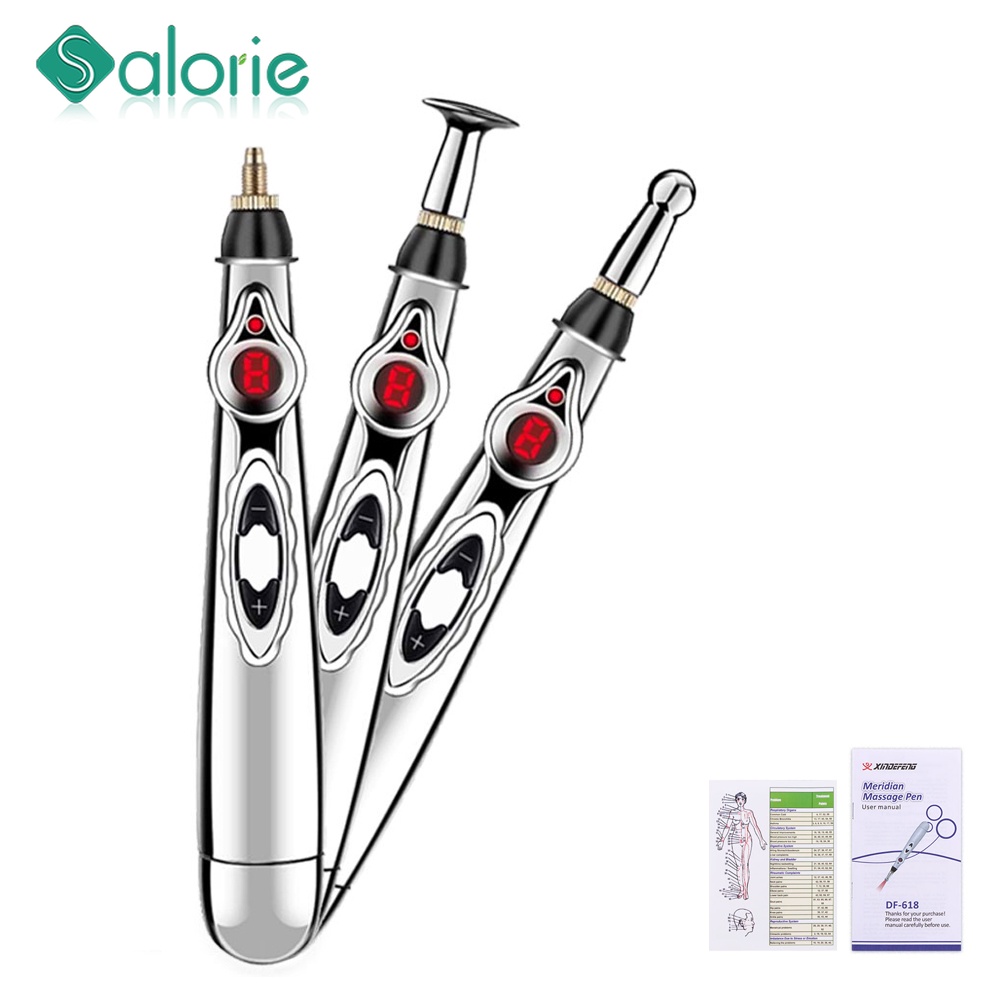 SALORIE Acupuncture Pen Massager Face Electric Anti Cellulite ...