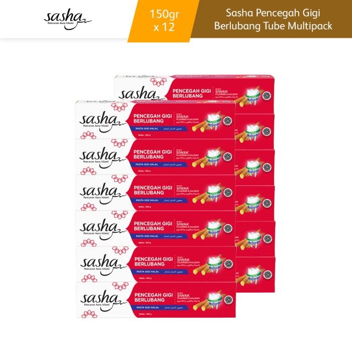 Sasha Prevent Teeth Hole 150 Gr Contents 12 Pcs | Shopee Philippines
