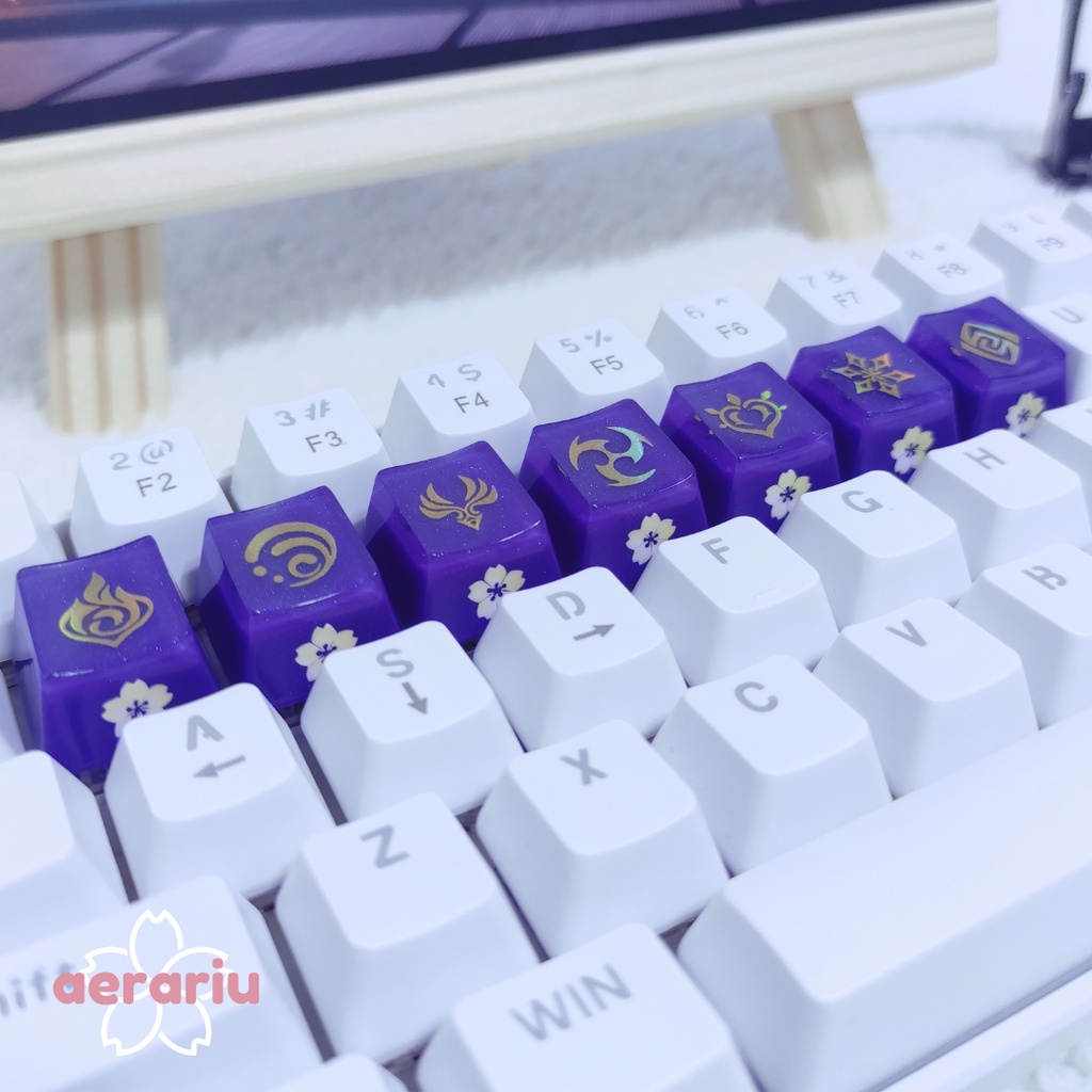 [SET] GENSHIN IMPACT - Inazuma - Thunder Sakura Theme - Elemental Logo ...