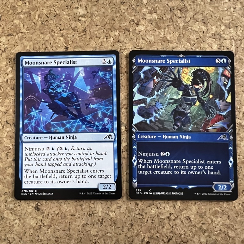 MTG MOONSNARE SPECIALIST (HUMAN NINJA) KAMIGAWA NEON DYNASTY (BLUE ...