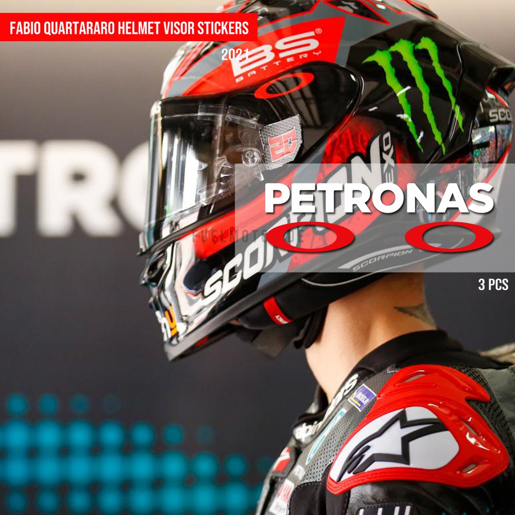 Fabio Motorcycle Helmet Visor Sticker Set yamaha | Shopee Philippines