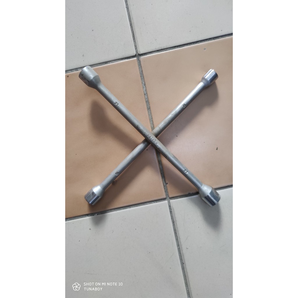 Butterfly Cross Wrench / Liyabe 17 , 19 , 21 , 23mm Heavy Duty | Shopee ...