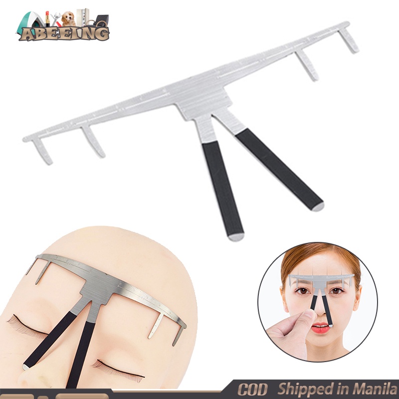 Eye Brow Stencil Template 3-Point Positioning Ruler Eyebrow Golden ...