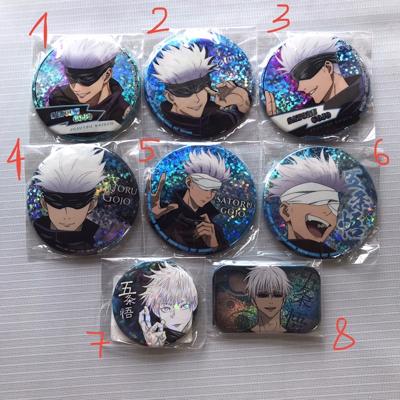 [Ready Stock] Sparkling Gojo Satoru badge badge - Jujutsuuka - War ...