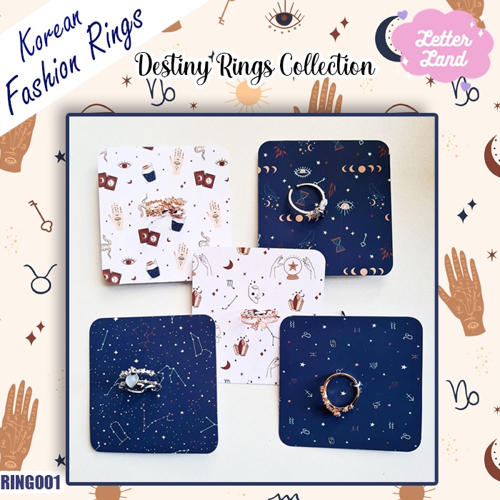 Destiny Rings Collection Rose Gold Silver | Shopee Philippines