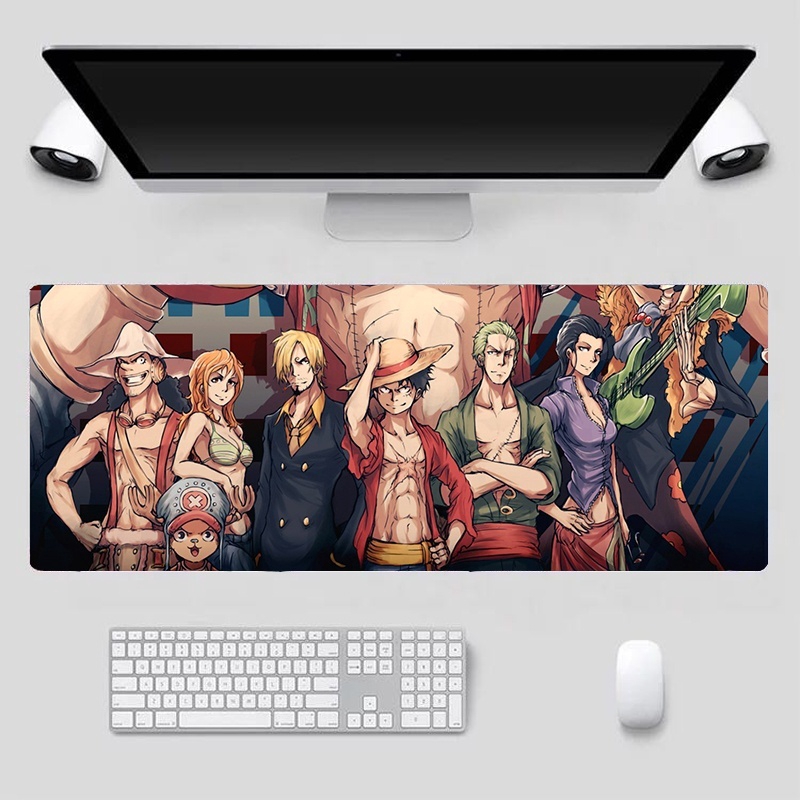One Piece Luffy Pirate Ship Crew Anime Large Gaming Mouse Pad Keyboard ...