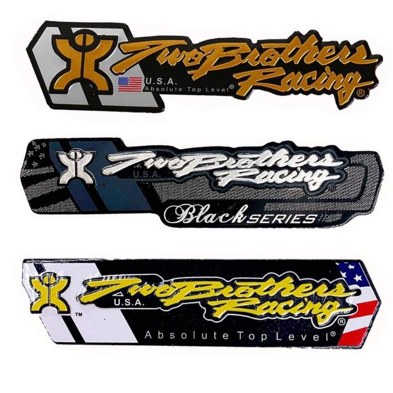 II 2 BROTHERS BROS MUFFLER STICKER EMBLEM LOGO PIPE EXHAUST (Heat ...