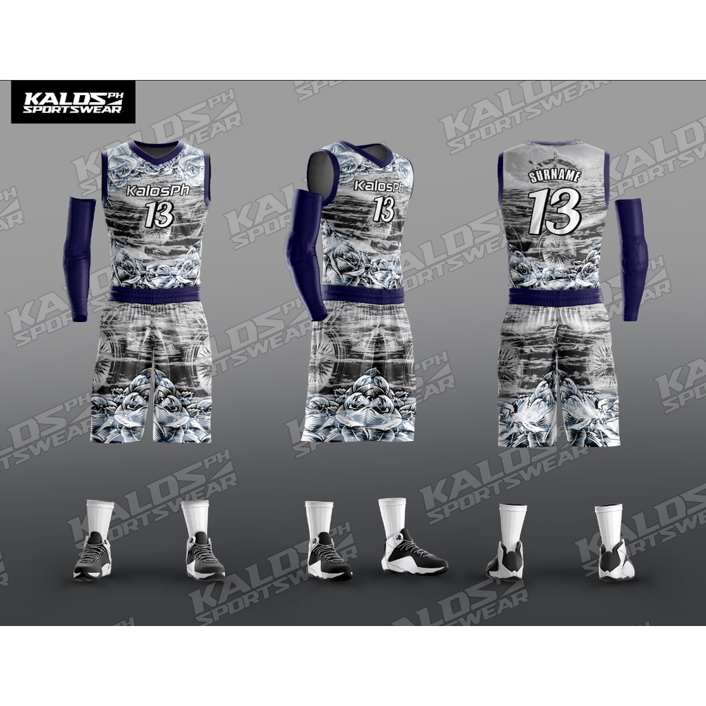 00109 SEAFARER MARINE SEAMAN DESIGN BASKETBALL JERSEY SET SANDO AND ...