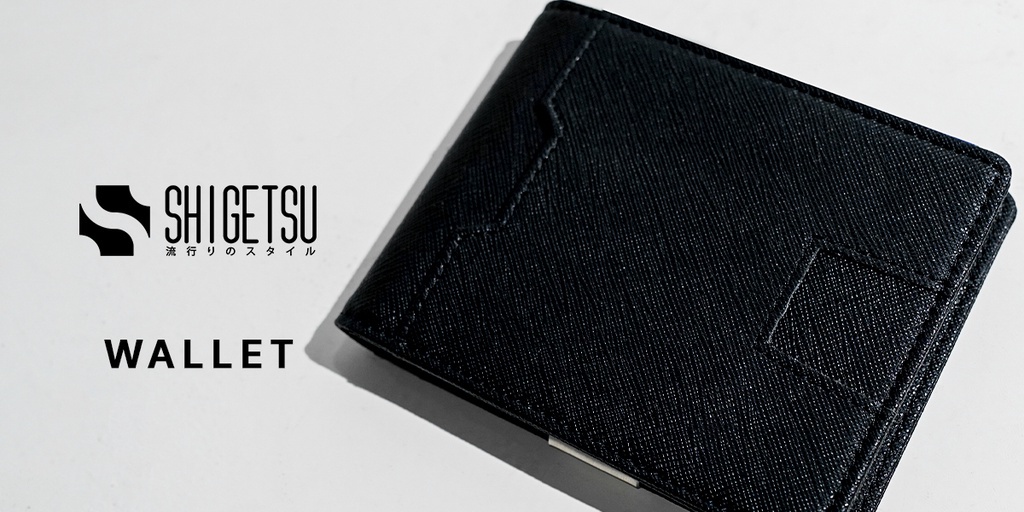 Shigetsu OKUCHI Leather Folding Wallet with Attached Flip Pocket for ...
