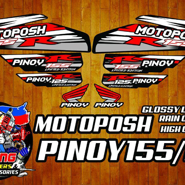 Motoposh Pinoy 125/155 Decals | Shopee Philippines