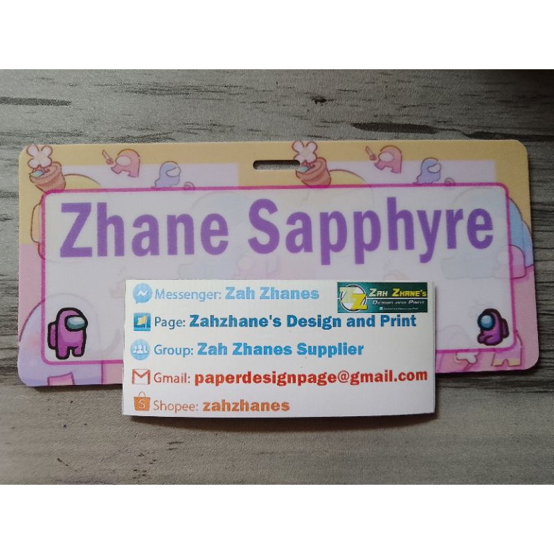 PVC Nametag / Name Plate Back to Back | Shopee Philippines