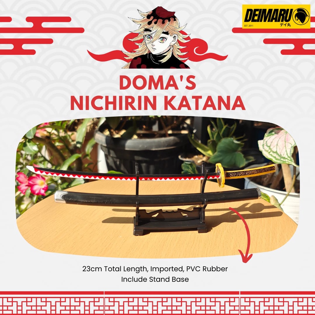 Miniature Sword Nichirin Katana Demon Slayer Doma Kimetsu No Yaiba ...