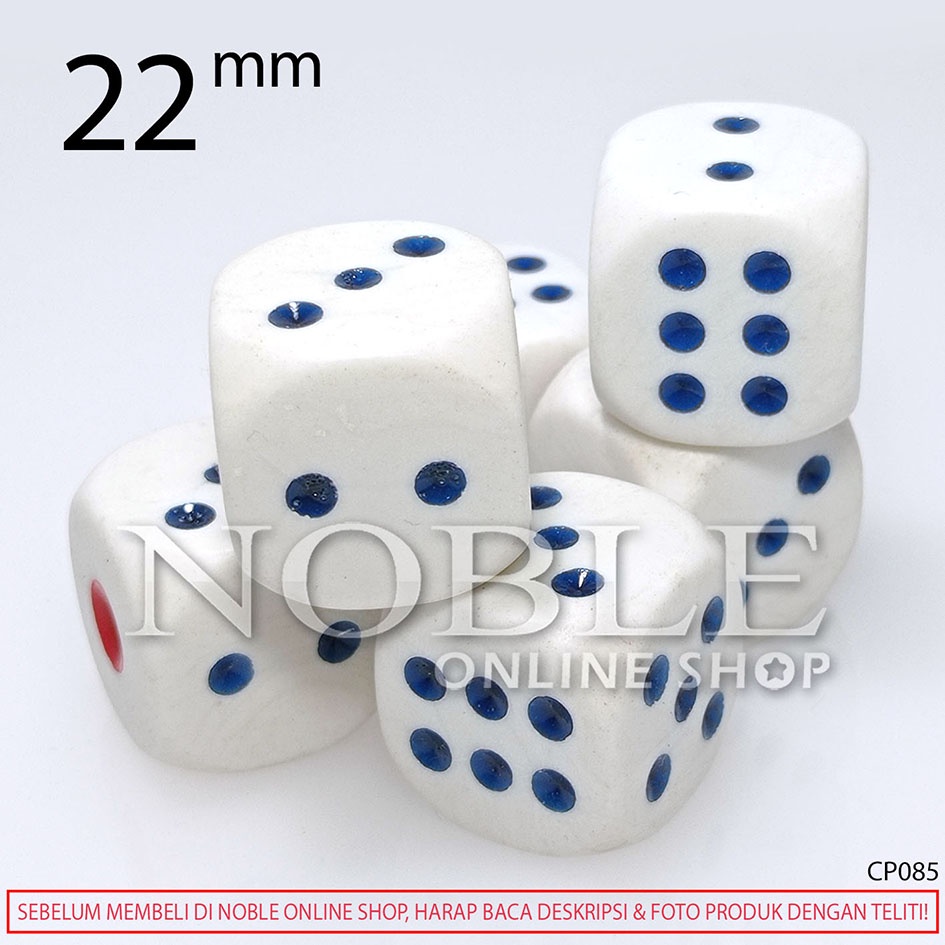 22mm White Dice BIG Dice Jumbo Toys Complementary Board Game Snakes and ...
