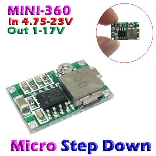 Bb-53b MP2307 Mini 360 Step Down DC Buck Regulator LM2596 Small Kit ...