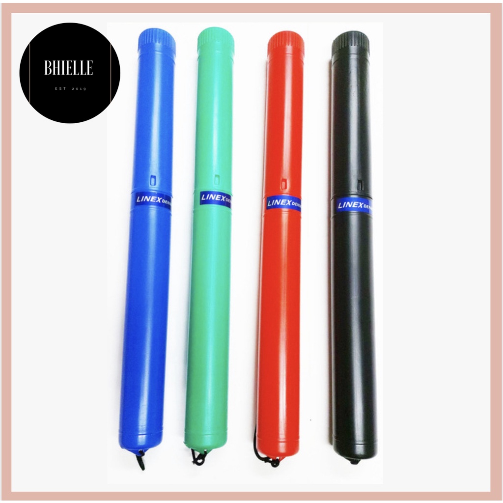 LINEX DRAWING TUBE DT126 EXTENDABLE FROM 23.5" TO 25" CANISTER PLASTIC ...