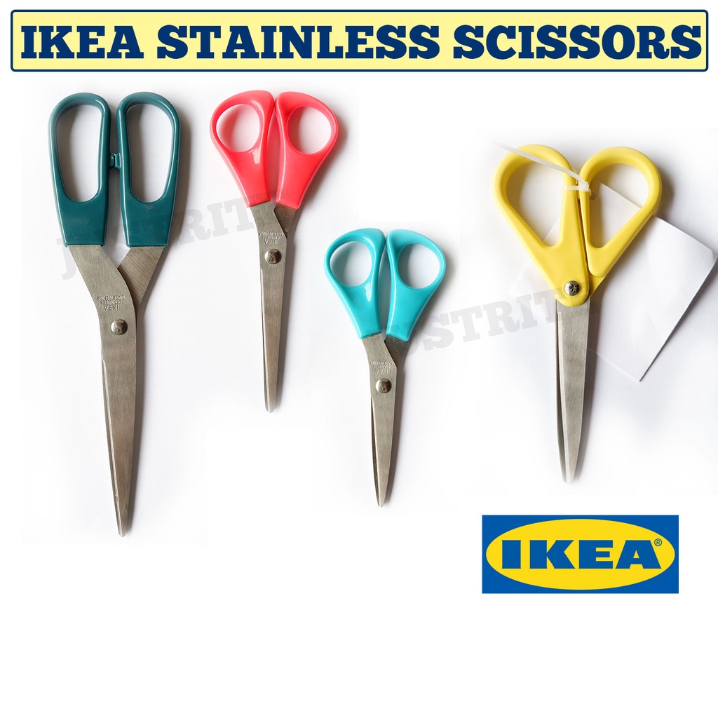 IKEA Scissors Stainless Gunting TROJKA KVALIFICERA | Shopee Philippines