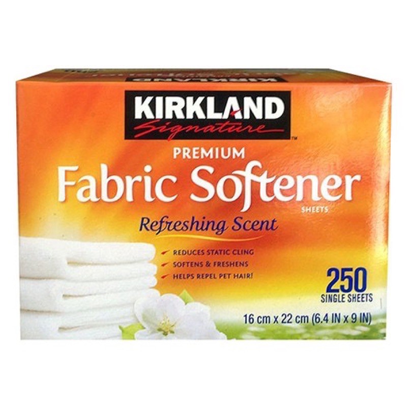 KIRLAND FABRIC SOFTENER clothes paper (250 SHEETS) | Shopee Philippines