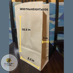 Brown Kraft Paper Bag / Supot / Paperbags Approximately 50pcs / pack ...