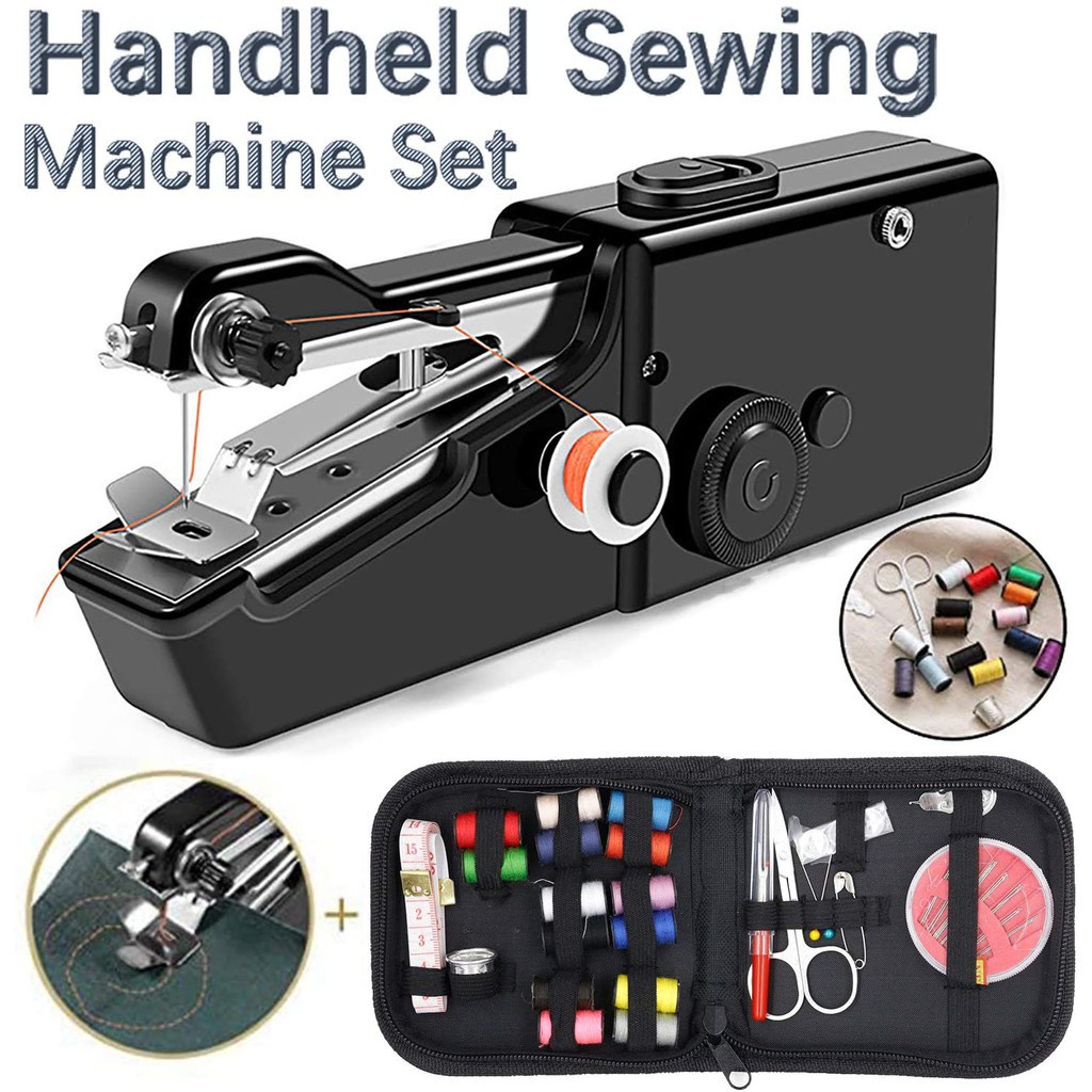 Hand-held Portable Electric Sewing Machine Set, Mini Household Hand ...