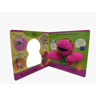 Barney Puppet Book (A Great Day with Barney) | Shopee Philippines