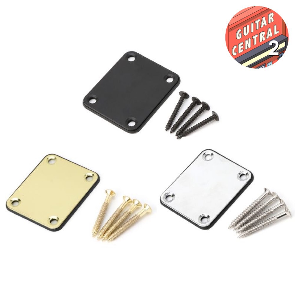bolt-on neck plate for tele telecaster strat stratocaster guitar ...