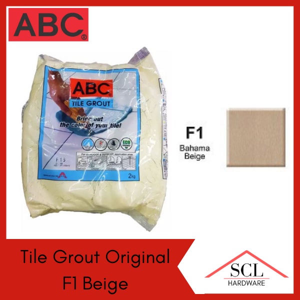 ABC Tile Grout F1 Bahama Beige 2kg | Shopee Philippines