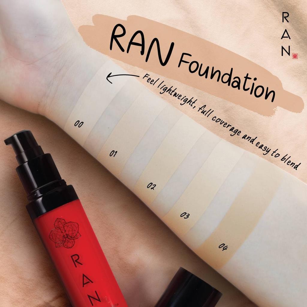 Ran RETOUCH SKIN FOUNDATION SHADE 04 VELVET HOLO 100% ORI Best SIVA ...
