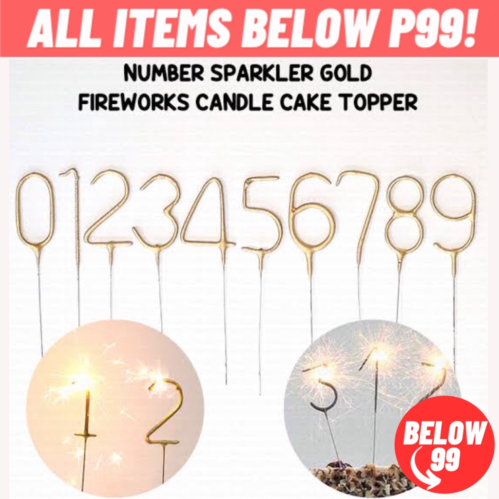 Sparkling Number Candle Sparkling Candle Fountain Candle Birthday ...