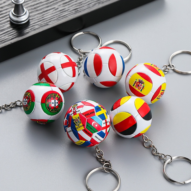 3pcs Set 2022 World Cup Football Fan Supplies Keychain Small Gift Ten ...