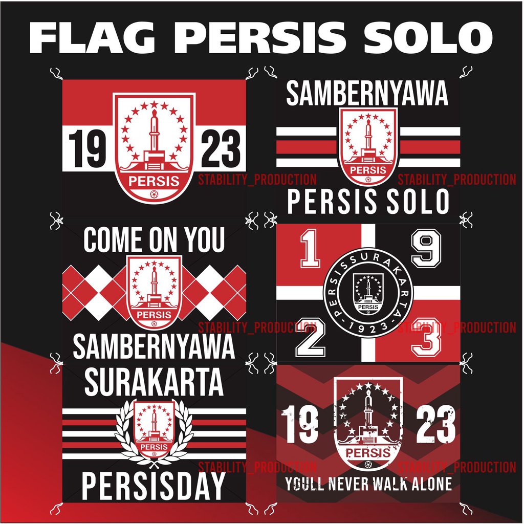 Flag PERSIS SOLO STABILITY FLAG | Shopee Philippines