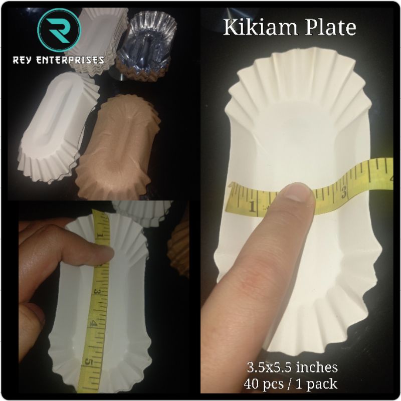 (40pcs) Kikiam plate Silver and white | Shopee Philippines