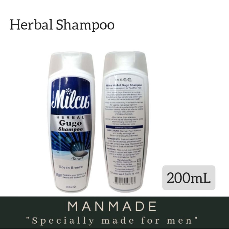 Milcu Herbal Gugo Shampoo 200mL | Shopee Philippines