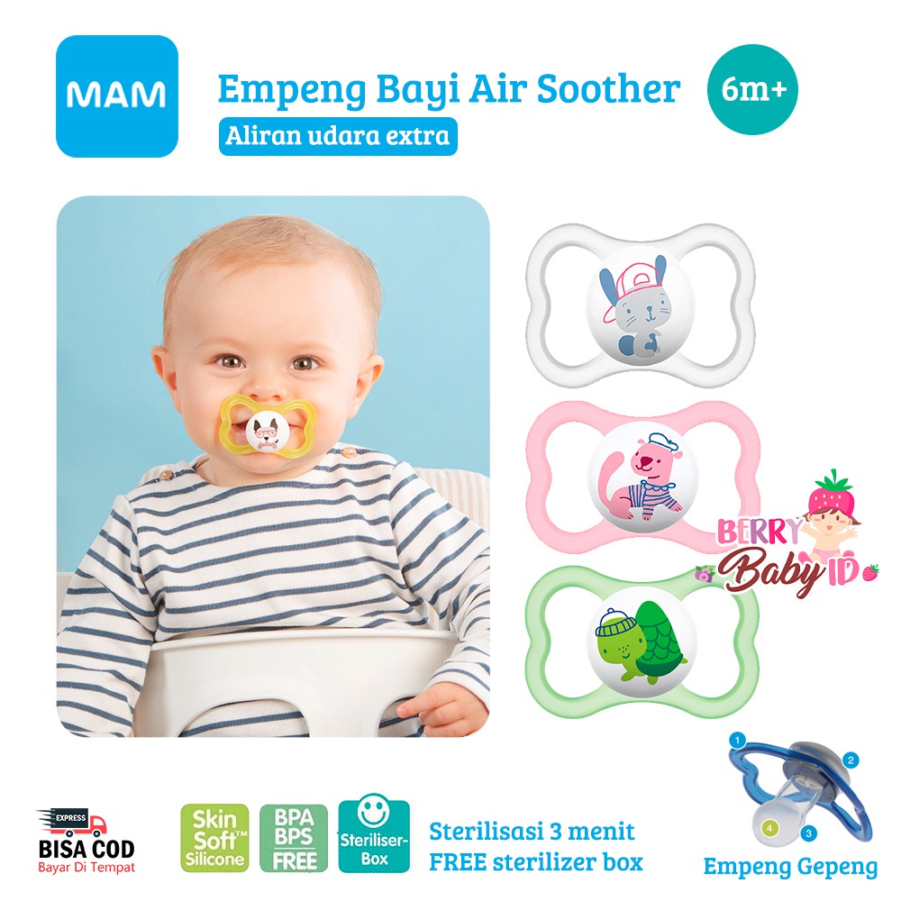 Mam Baby Pacifier Baby 6m+silicone Baby Air Soother Orthodontic ...