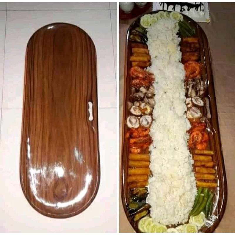 ALL PURPOSE TRAY (Solid Magkuno Wood) | Shopee Philippines