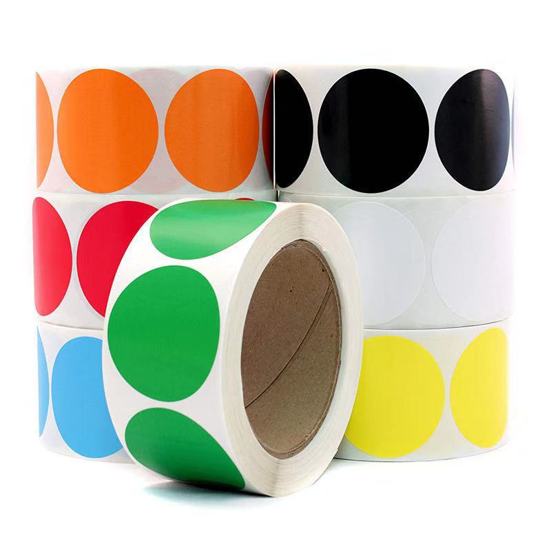 500Pcs Chroma Label Color Code Dot Labels Stickers 1 Inch Red, Green ...