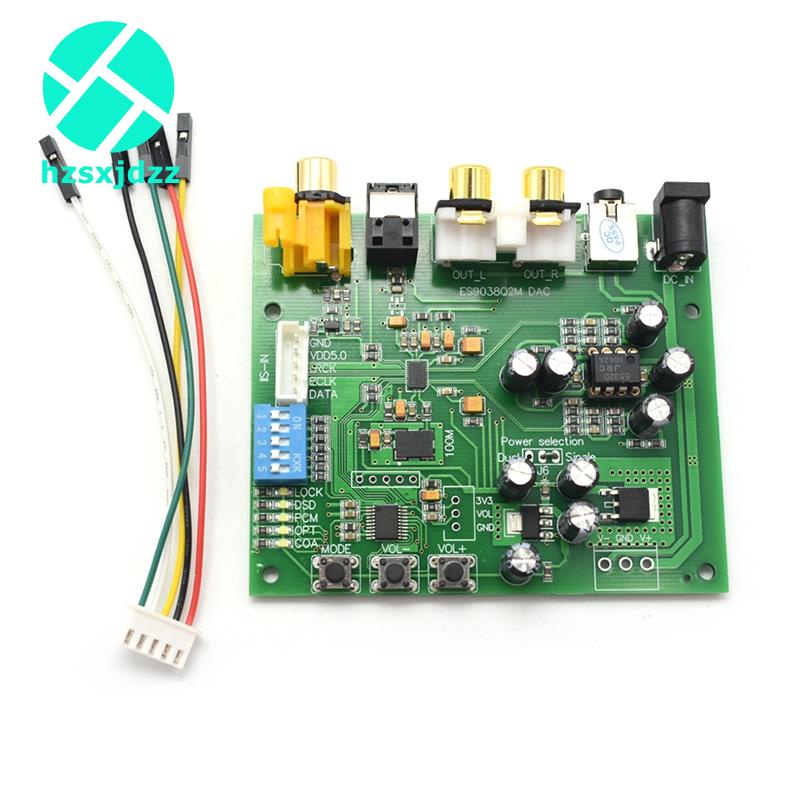 ES9038Q2M I2S IIS DOP Coaxial Fiber DAC Decoder Board Support 32Bit ZIJE | Shopee Philippines