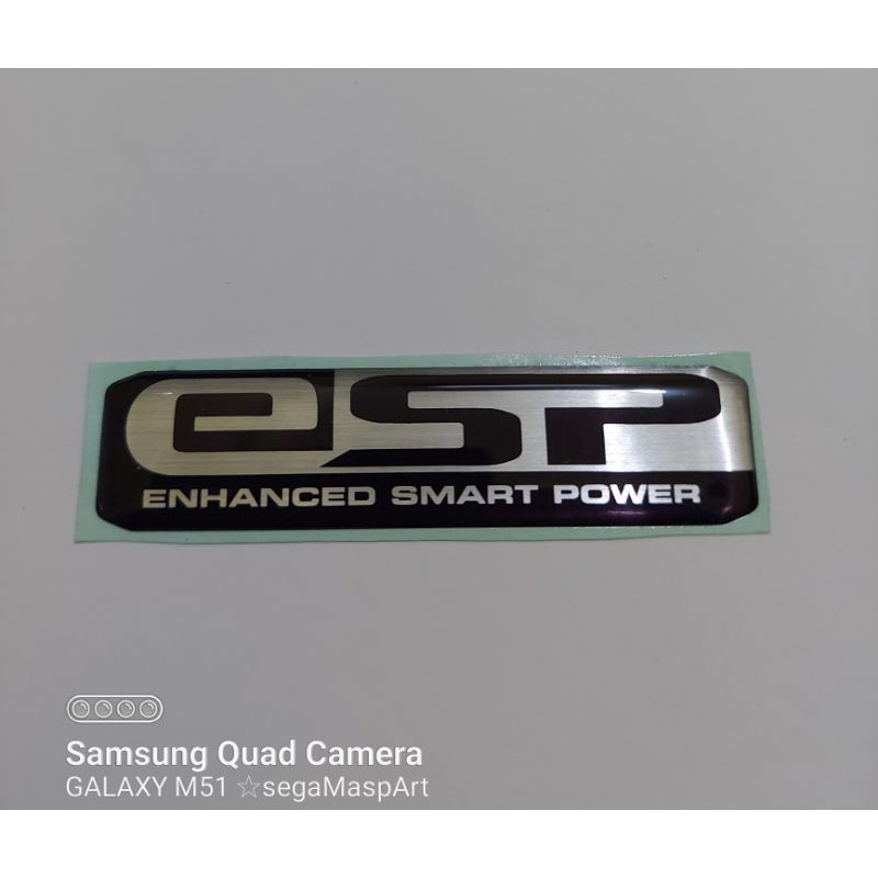 ESP Emblem Sticker on Filter Cover Beat Pop Eco Street Vario 110 Fi eSP ...