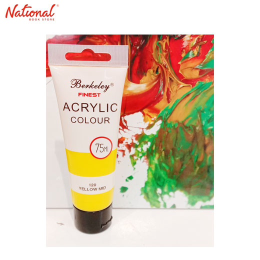 Berkeley Acrylic Color 120 75Ml Yellow Mid National Book Store | Shopee ...